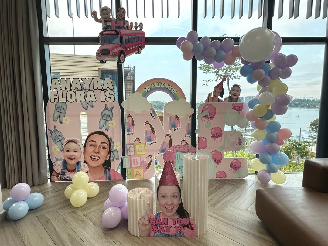 Ms Rachel theme backdrop setup, Hobbies & Toys, Occasions & Party ...