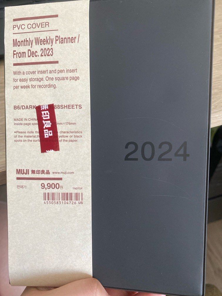 MUJI 2024 Planner, Everything Else on Carousell