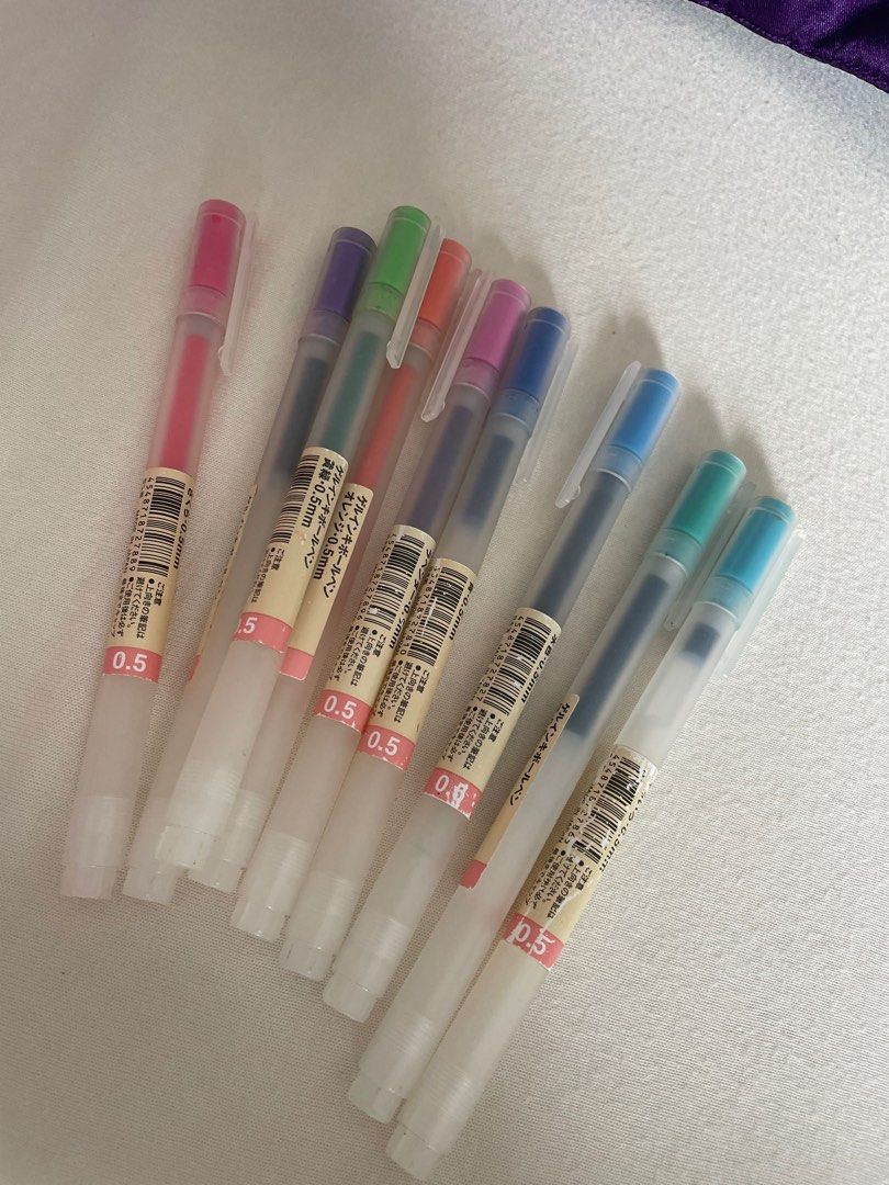 Muji pens authentic coloured, Hobbies & Toys, Stationery & Craft ...