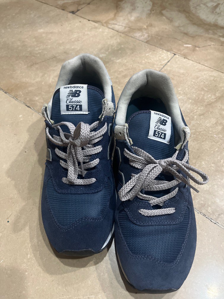 NB 574 Blue, Men's Fashion, Footwear, Sneakers on Carousell