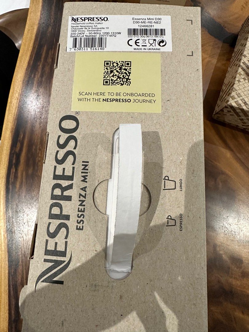 Nespresso Essenza Mini D30 Coffee Machine, TV & Home Appliances ...