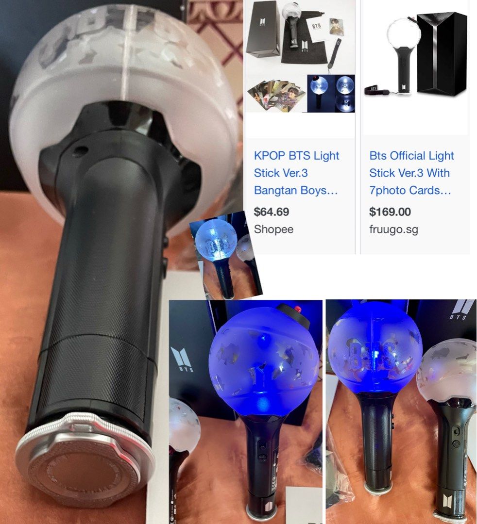 New Authentic BTS Official Light Stick Ver.3 Official 77186, Hobbies ...