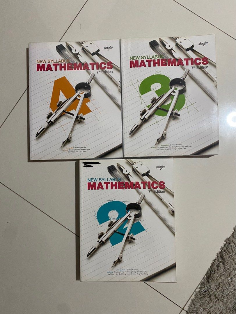 New Syllabus Mathematics 7th Edition Book 2,3,4, Hobbies & Toys, Books & Magazines, Textbooks on ...