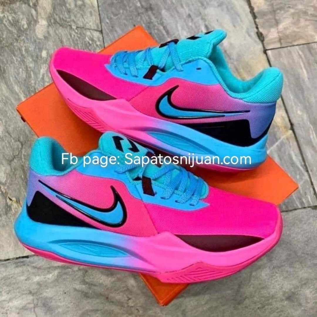 Nike Precision 6 pink blue, Men's Fashion, Footwear, Sneakers on Carousell
