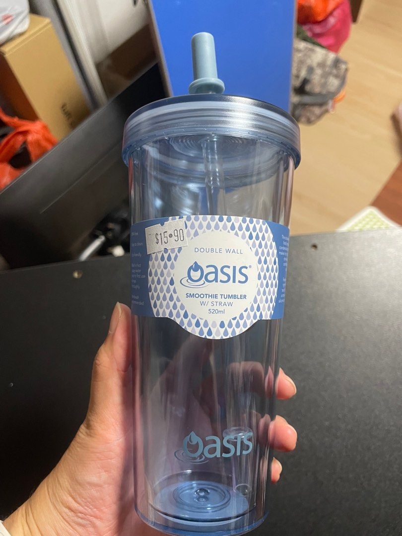 Oasis double wall smoothie tumbler, Furniture & Home Living, Kitchenware & Tableware, Water ...