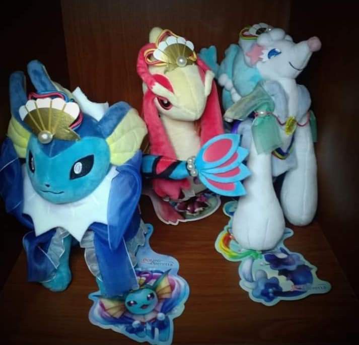 Oceanic OPERRATA Set: Primarina, Milotic, Vaporeon PokemonPlush ...