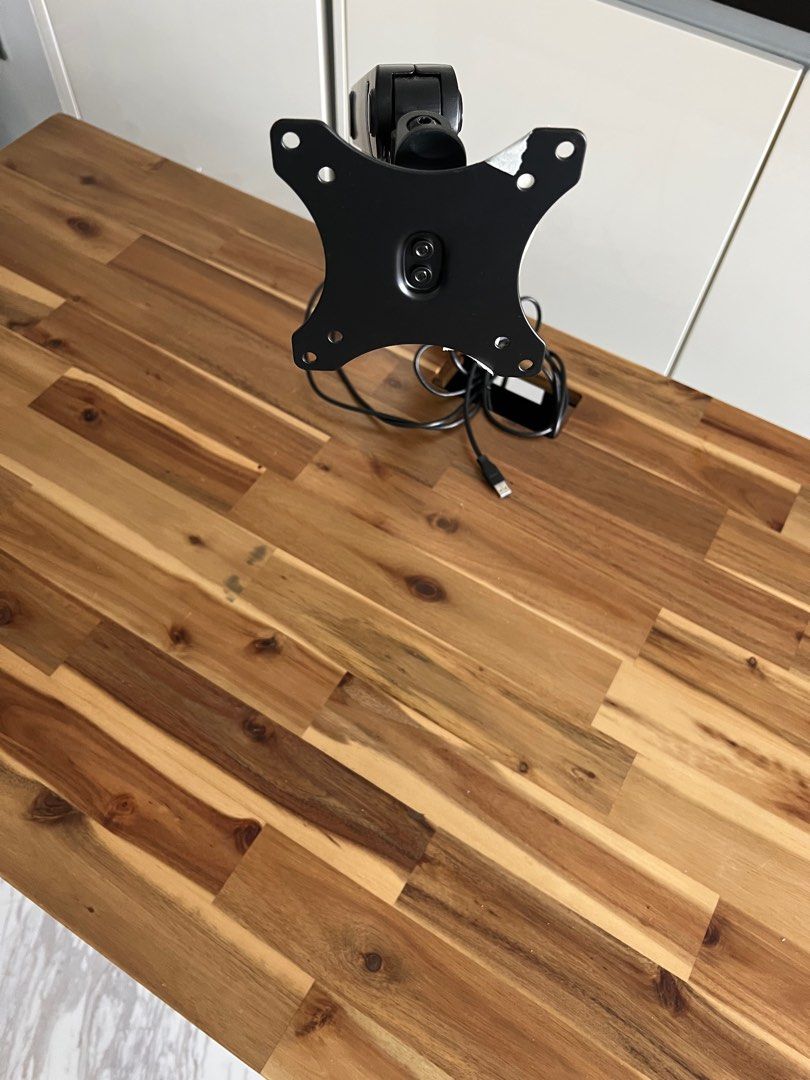 omnidesk wildwood w/ prism arc stealth arm, Furniture & Home Living ...