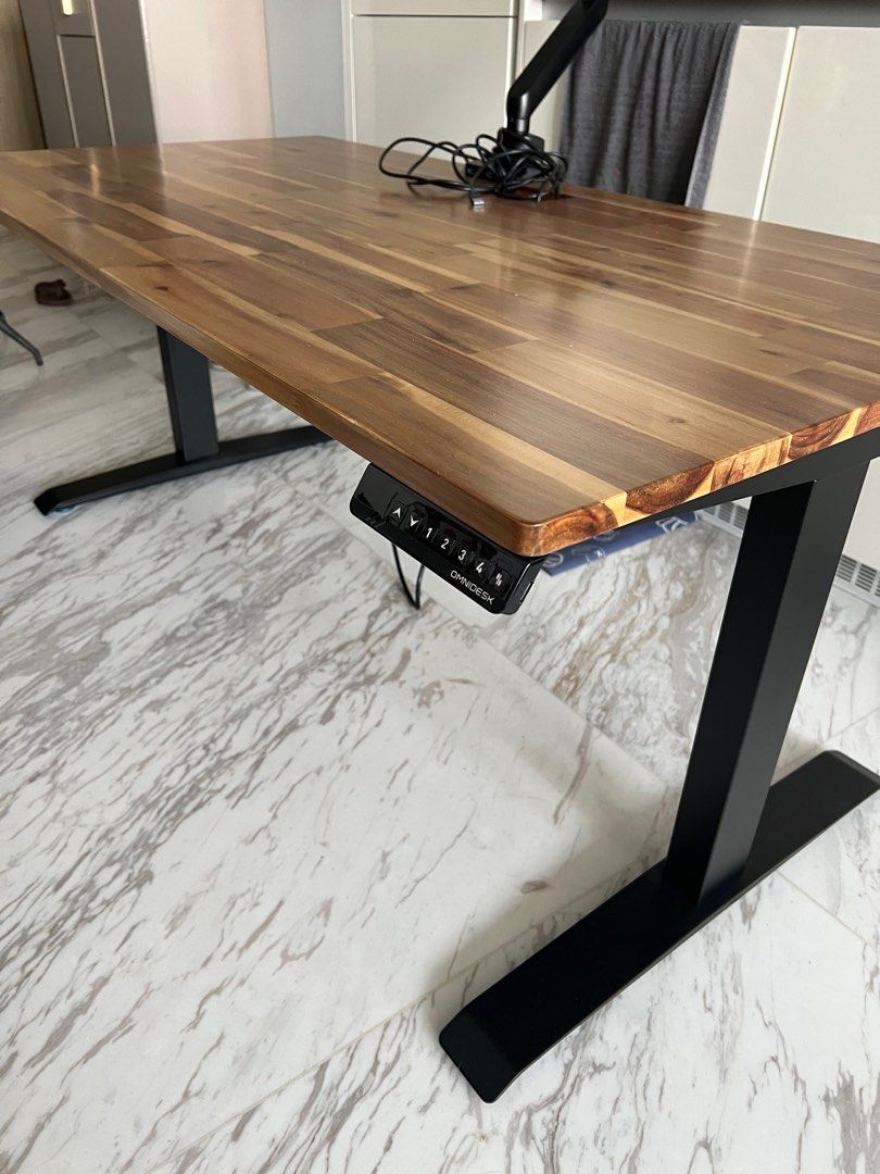 omnidesk wildwood w/ prism arc stealth arm, Furniture & Home Living ...