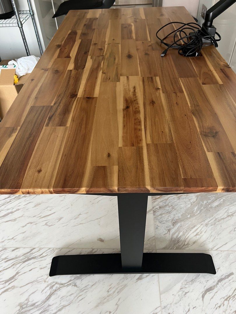 omnidesk wildwood w/ prism arc stealth arm, Furniture & Home Living ...