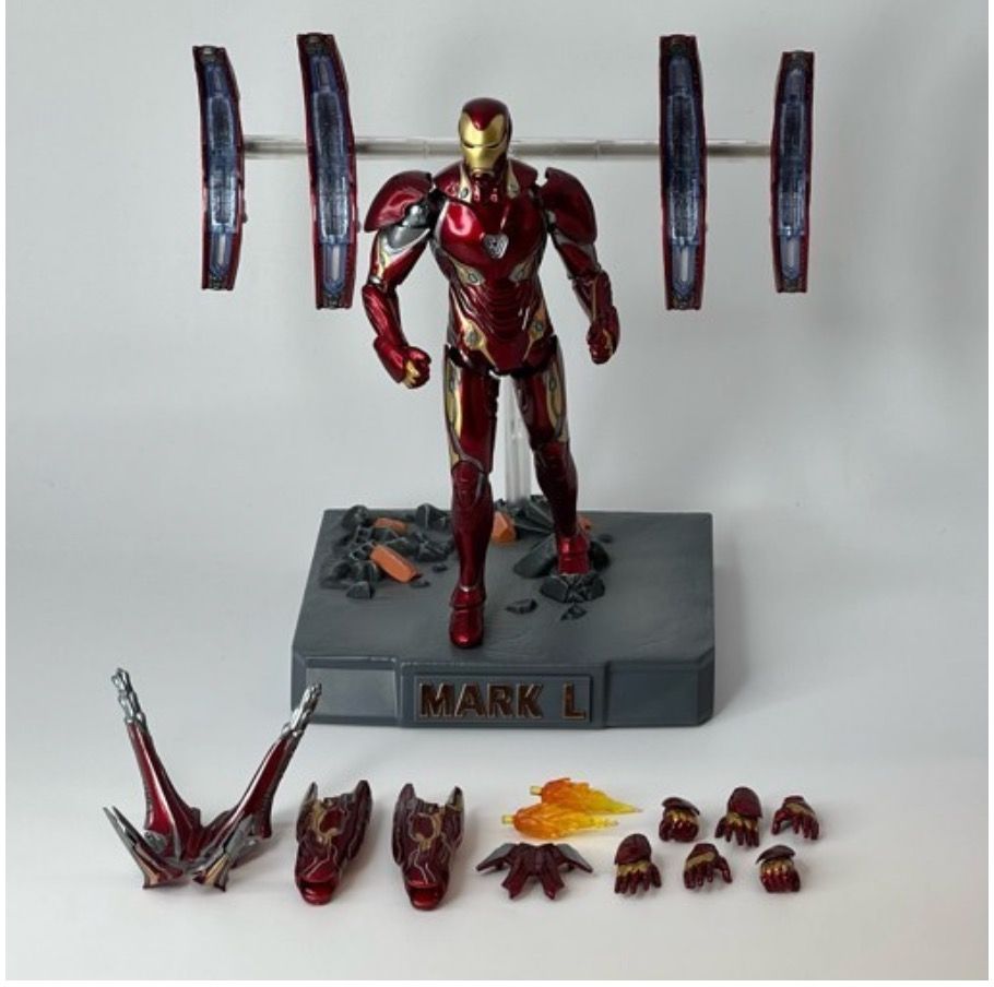 {ORIGINAL} ZD TOYS IRON MAN MARK 50 ACTION FIGURE WITH NANO FLOATING ...