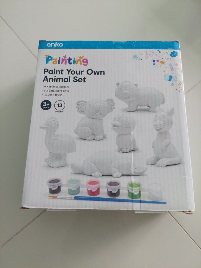Paint Your Own Animal Set, Hobbies & Toys, Stationery & Craft, Art ...