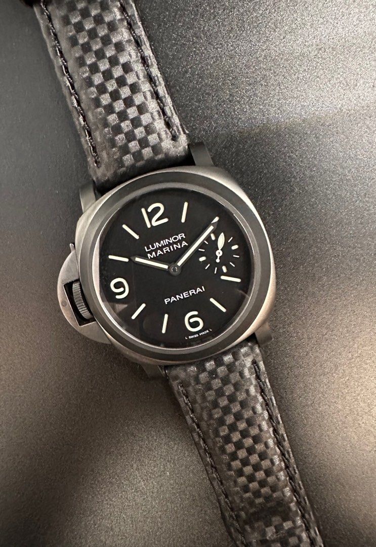 Panerai Luminor Marina Destro DLC PAM 026-K, Luxury, Watches on Carousell