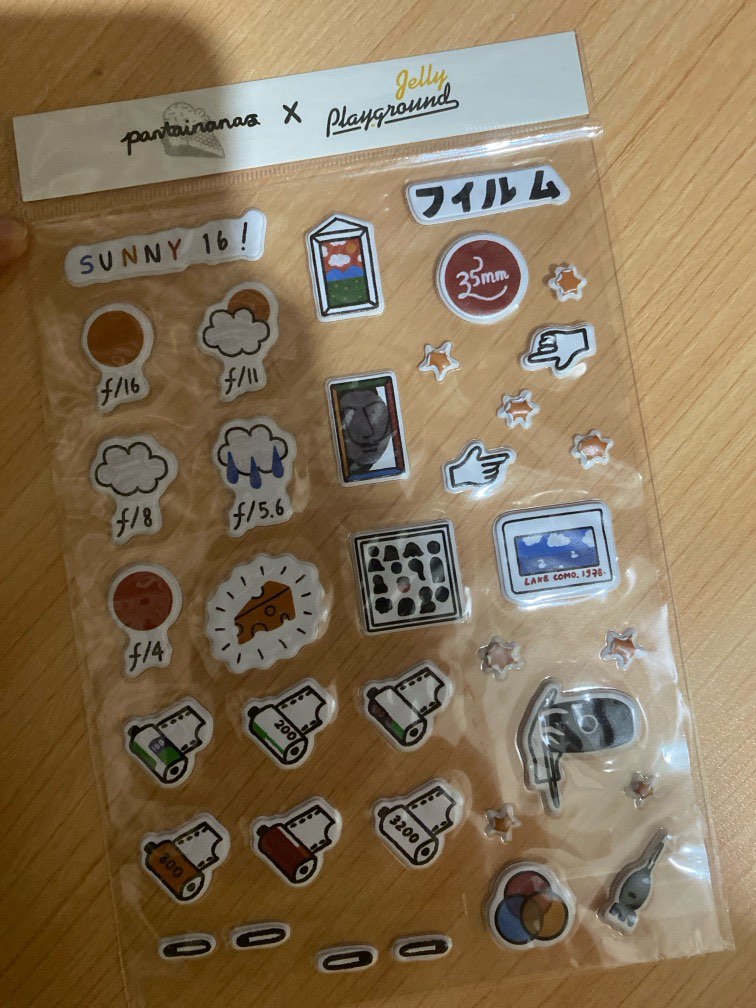 Pantainanas x Jelly Playground sticker set, Buku & Alat Tulis, Alat ...