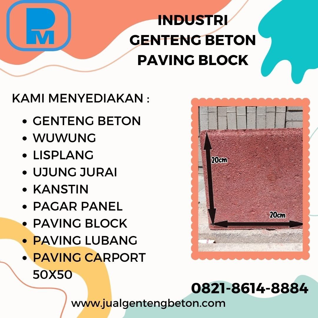 Paving Block Warna Merah Pengiriman ke Bumiaji, Properti, Dijual di ...