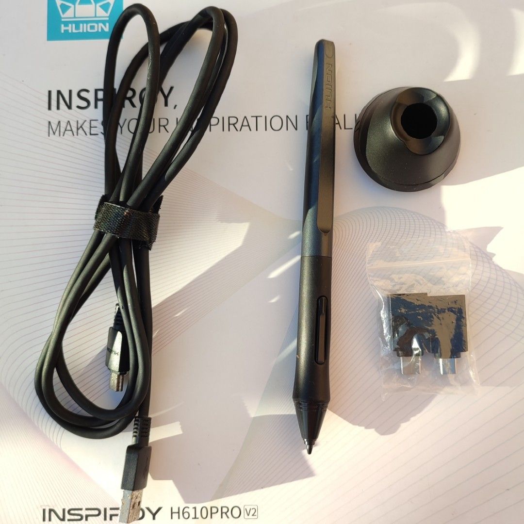 Pentab Huion Inspiroy H610 Pro V2 Pen and Drawing Tablet for Digital ...