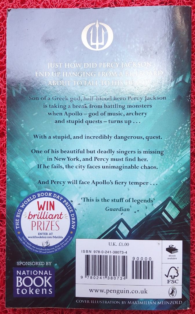 Percy Jackson and the Singer of Apollo by Rick Jordan, (English/buku ...