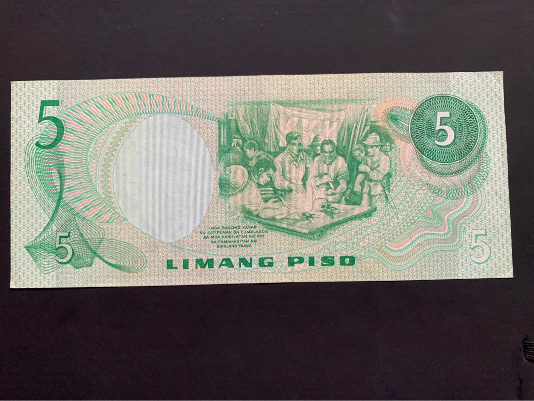 Philippines 5 Piso Banknote, Hobbies & Toys, Collectibles & Memorabilia ...