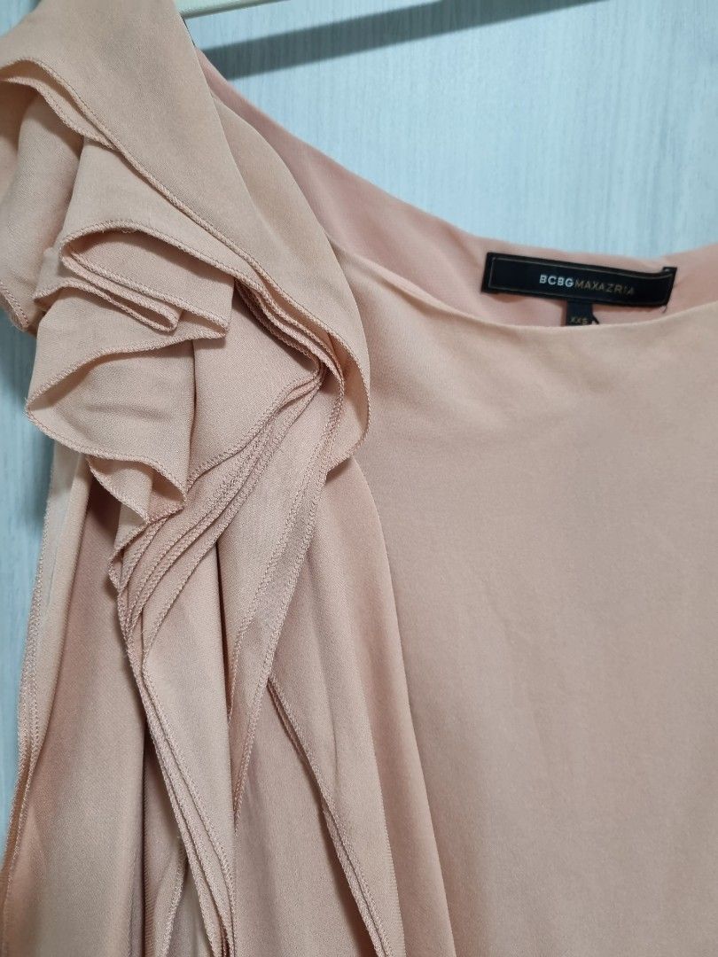 Pink Off Shoulder Toga Top, Women's Fashion, Tops, Blouses on Carousell