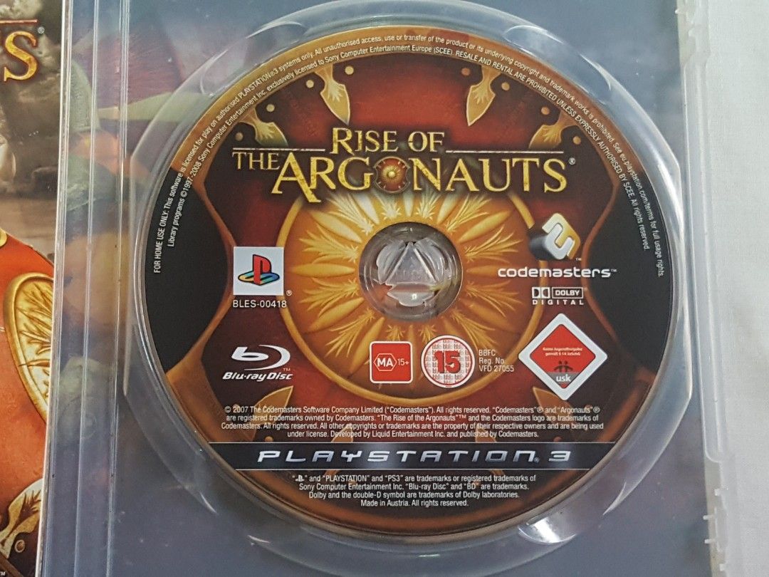 PlayStation 3 PS3 Rise Of The Argonauts, Video Gaming, Video Games ...