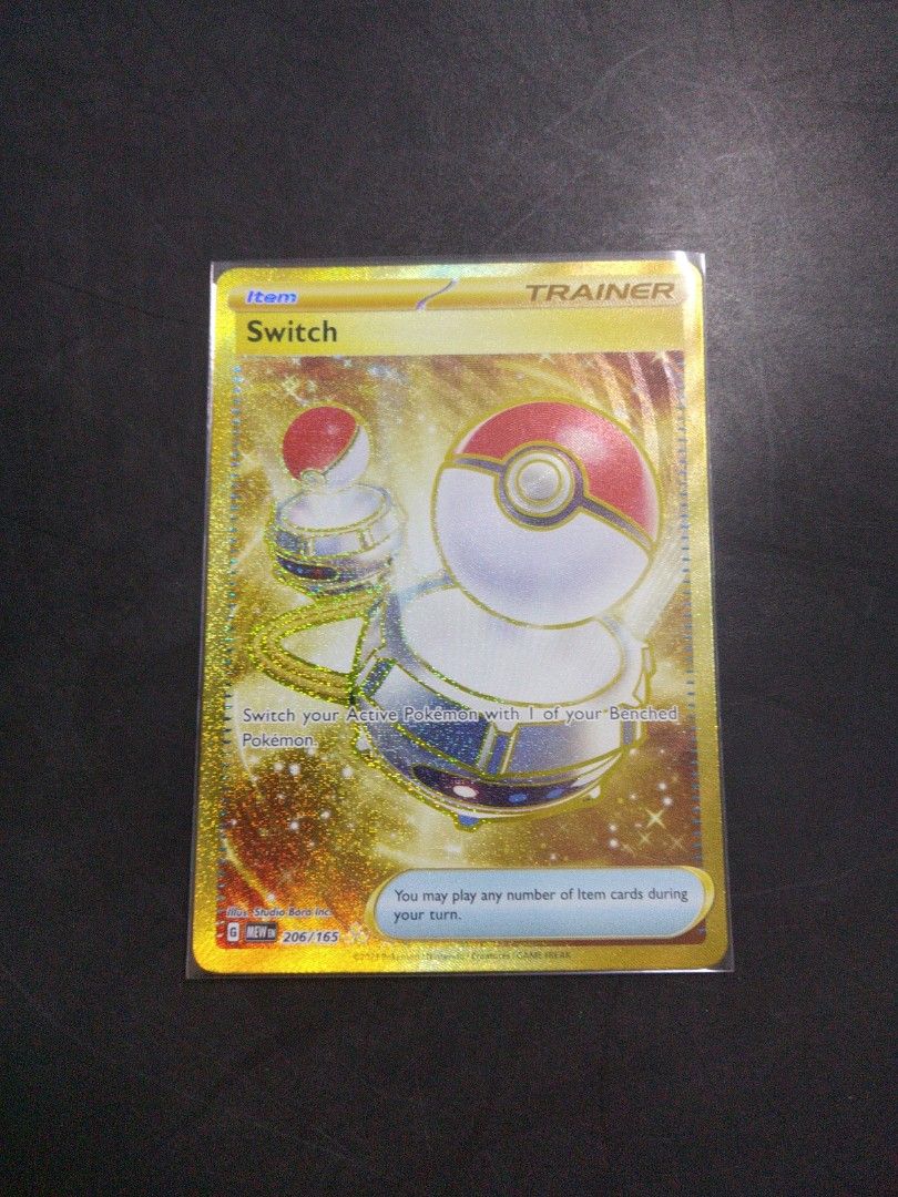 Pokemon TCG Switch Gold Secret Rare - Scarlet & Violet 151, Hobbies ...