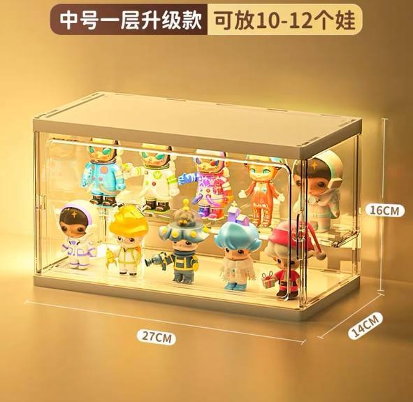 popmart display box (2 layer, acrylic), Furniture & Home Living, Home ...