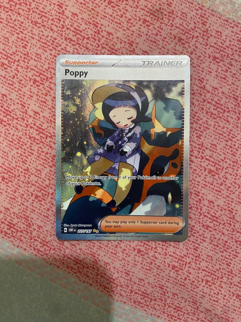 Poppy SIR Trainer - Pokemon Obsidian Flames, Hobbies & Toys, Toys ...