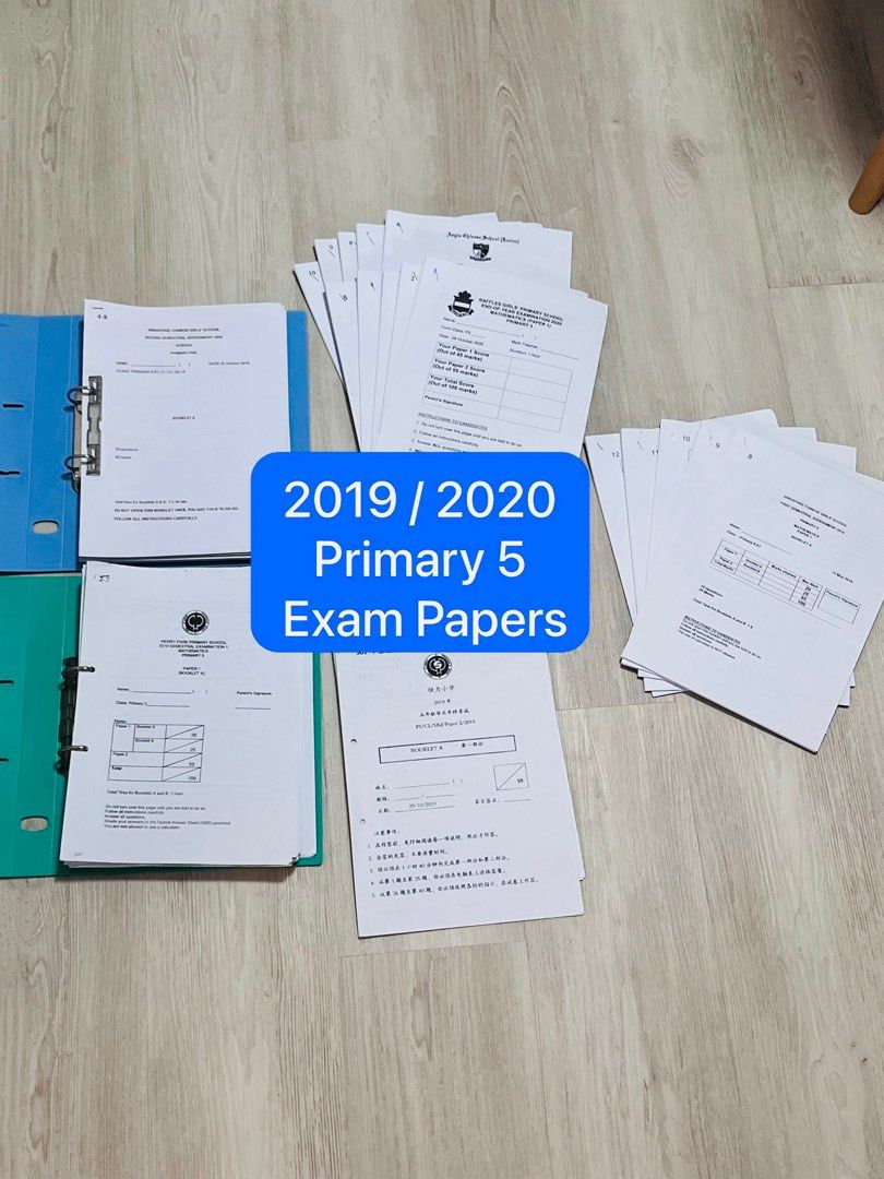 Primary 5 Math Chinese Science exam papers, Hobbies & Toys, Books ...