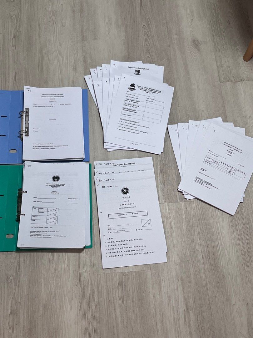 Primary 5 Math Chinese Science exam papers, Hobbies & Toys, Books ...