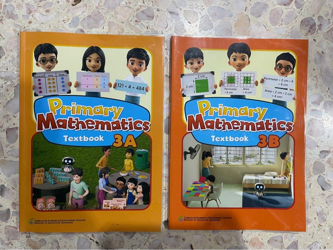Primary Mathematics 3A & 3B Textbook, Hobbies & Toys, Books & Magazines ...