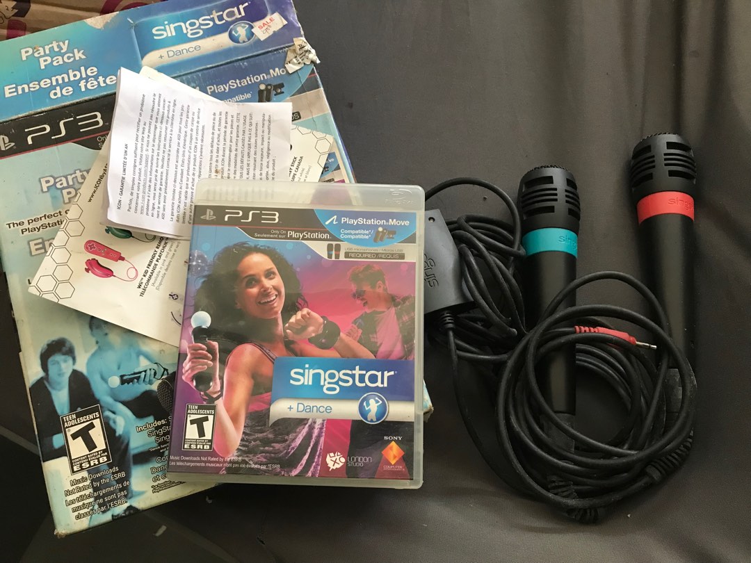 PS3 Singstar Party Pack and Game, Video Gaming, Video Game Consoles ...
