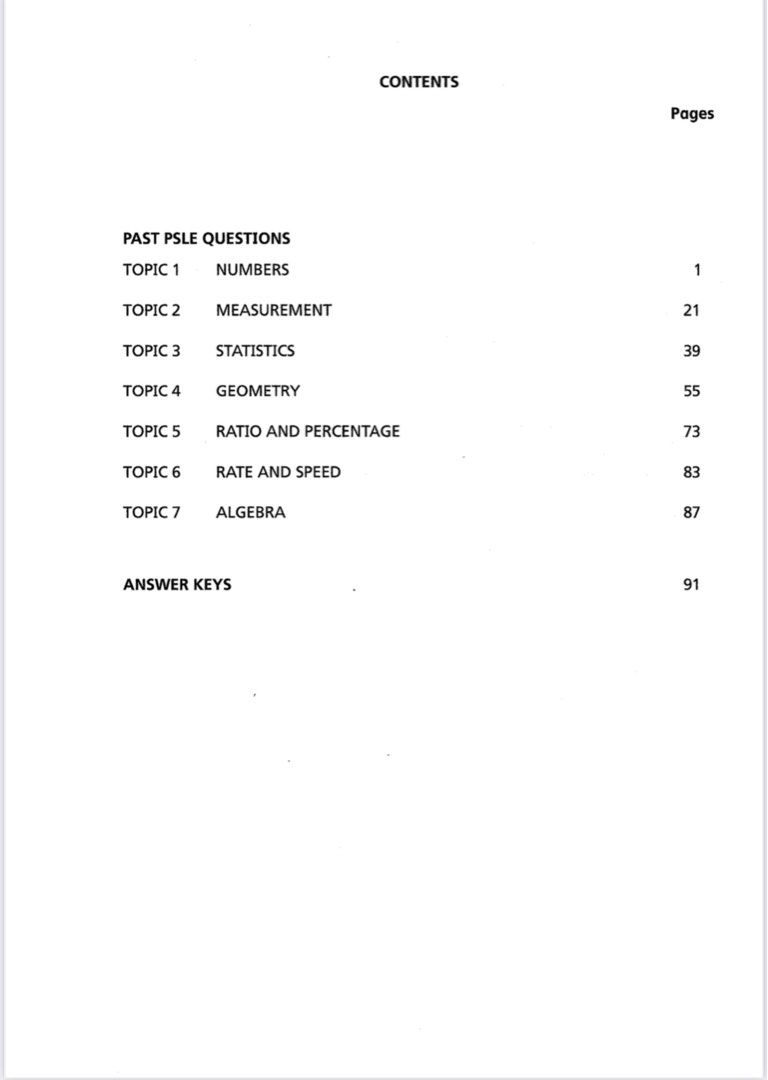 Psle 2020-2022 Science & Maths Topical Exam Paper, Hobbies & Toys ...