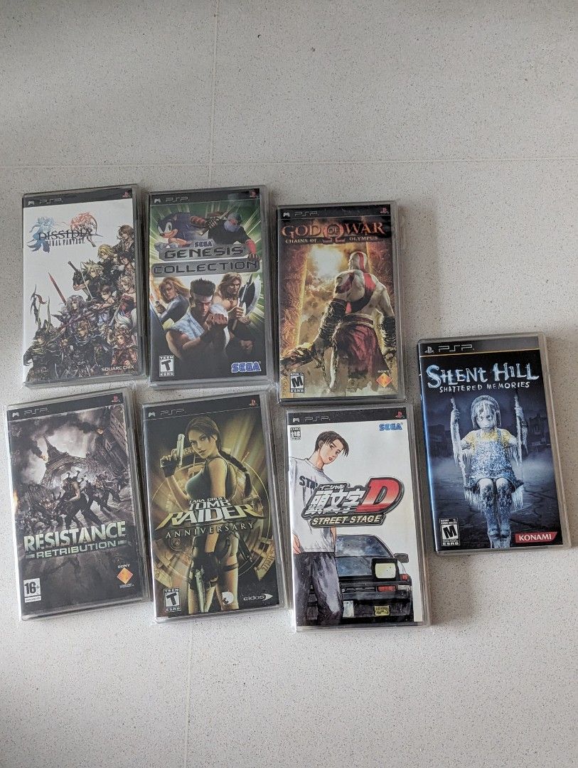 PSP Games silent hill shattered memories god of war chain of Olympus ...