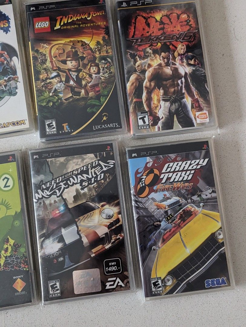 PSP Games Tekken 6 crazy taxi Lego Indiana Jones need for speed most ...