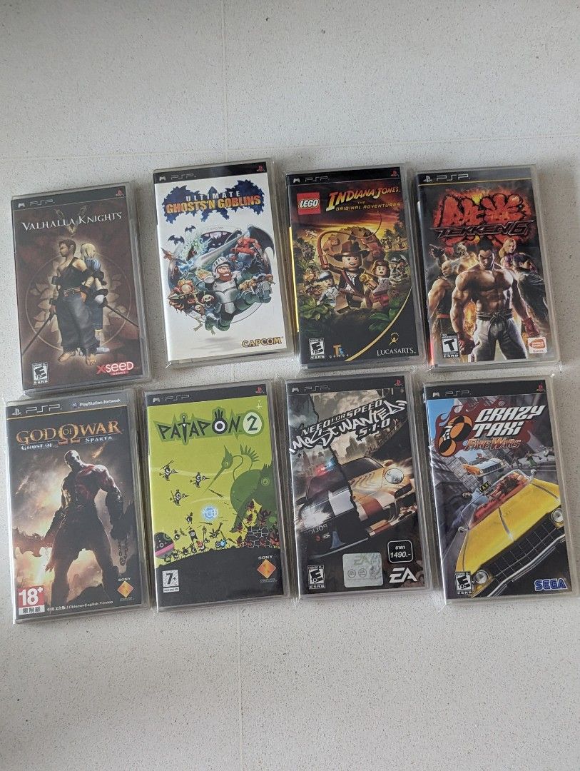 PSP Games Tekken 6 crazy taxi Lego Indiana Jones need for speed most ...