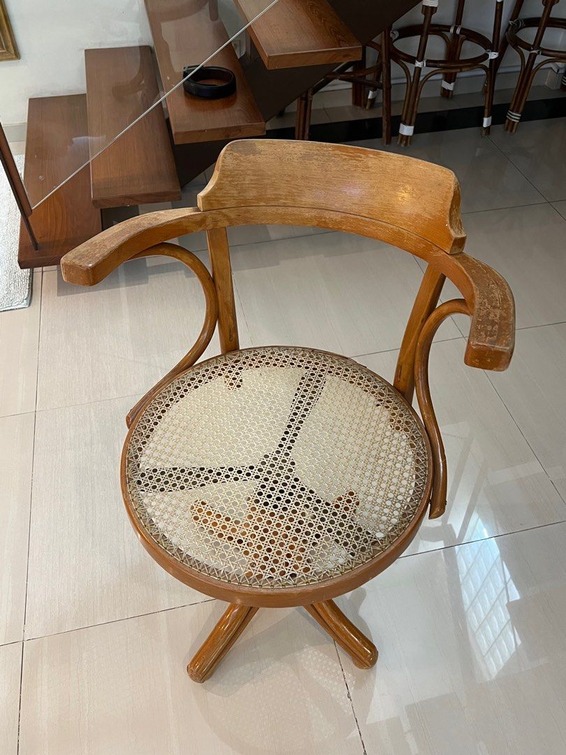 Rattan swiveled Chair, Furniture & Home Living, Furniture, Chairs on ...