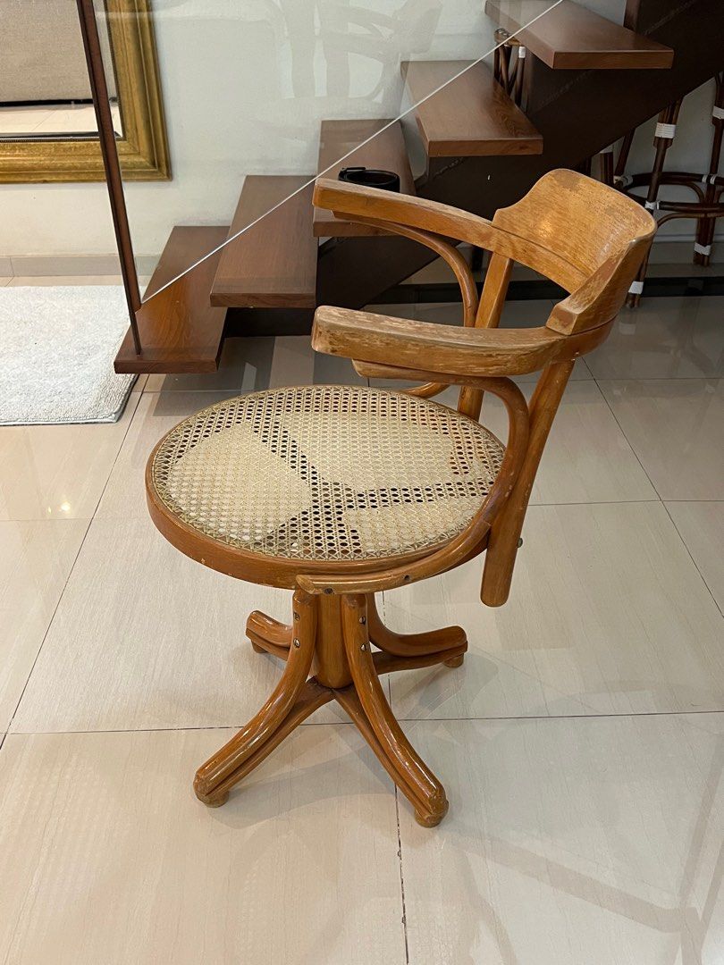 Rattan swiveled Chair, Furniture & Home Living, Furniture, Chairs on ...