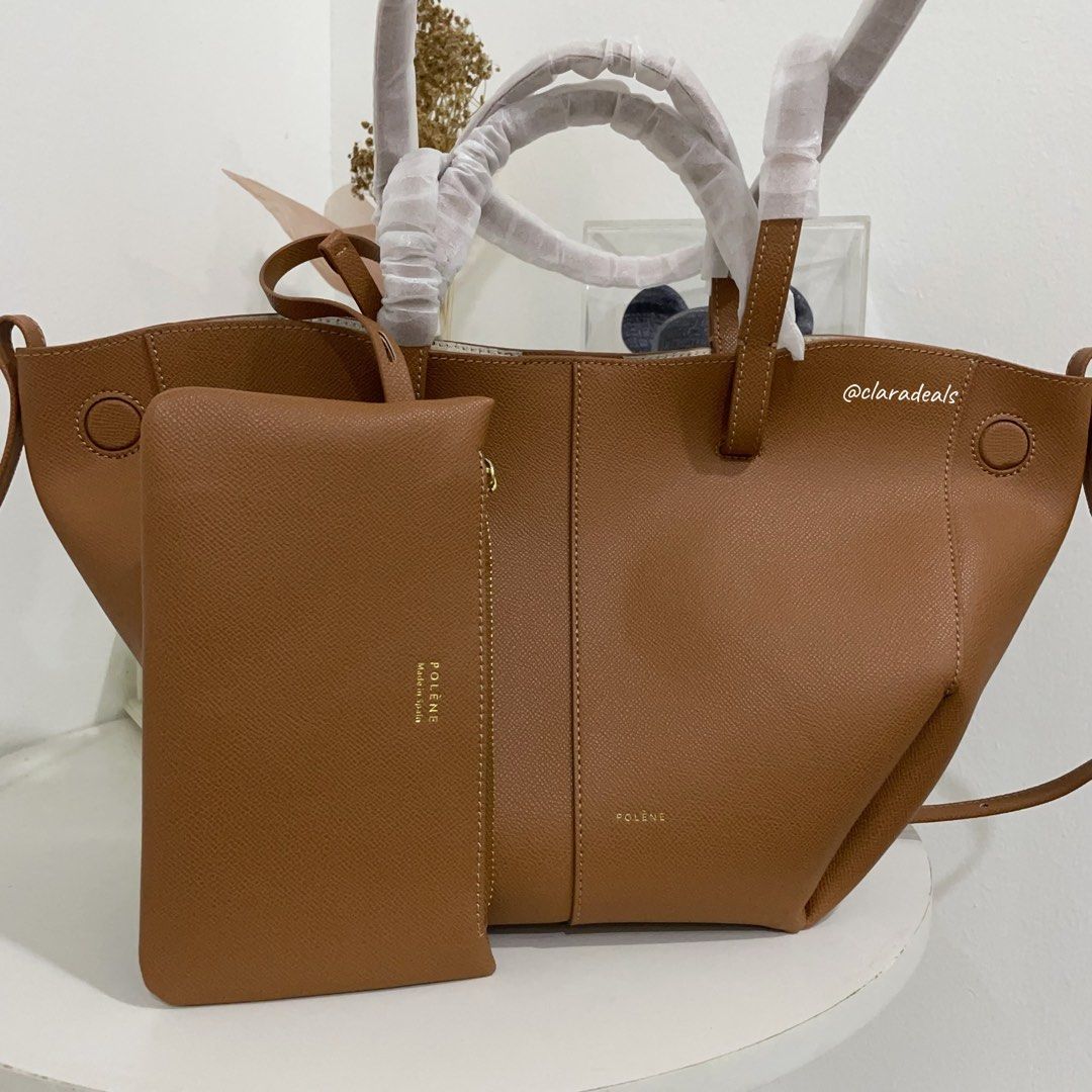 Polene Cyeme Tote Bag Small Brown, Women's Fashion, Bags & Wallets ...