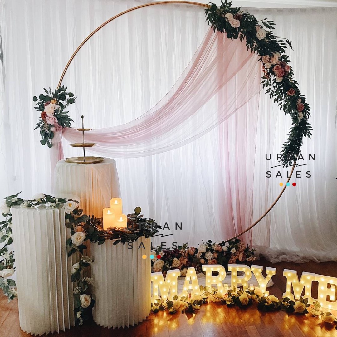 [Rental] Wedding Birthday Proposal Solemnisation Modern Rustic Backdrop ...