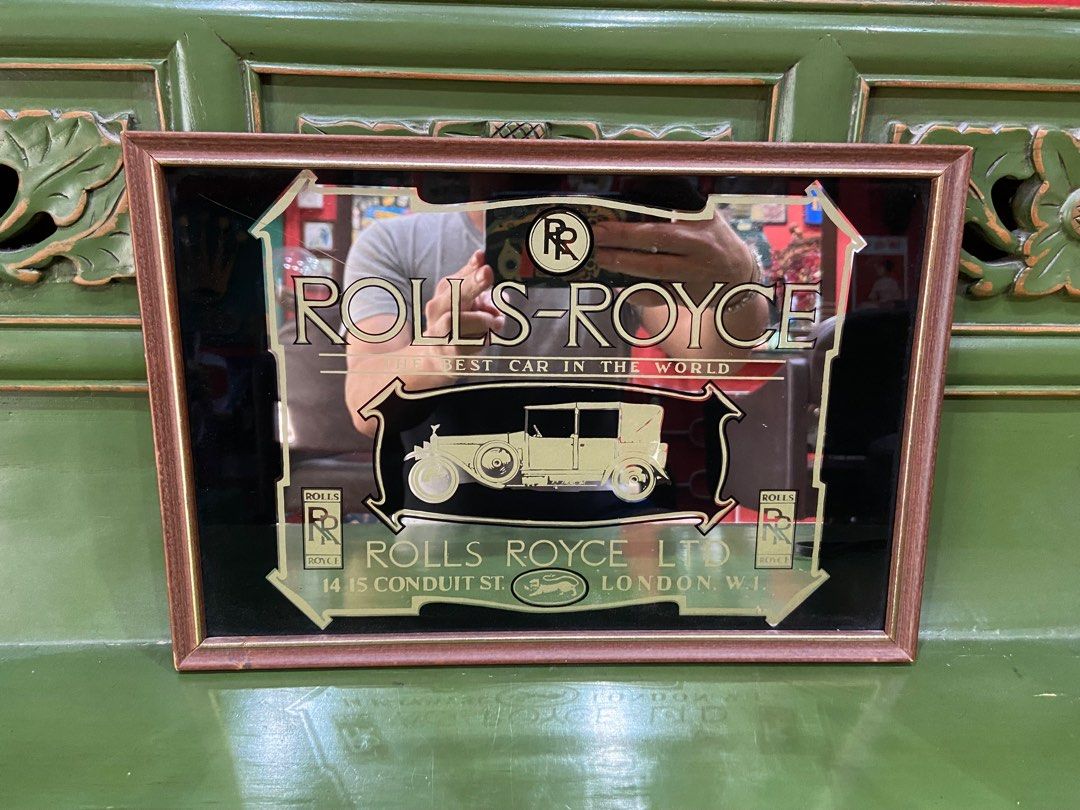 ROLLS ROYCE Advertising Mirror, Furniture & Home Living, Home Decor ...