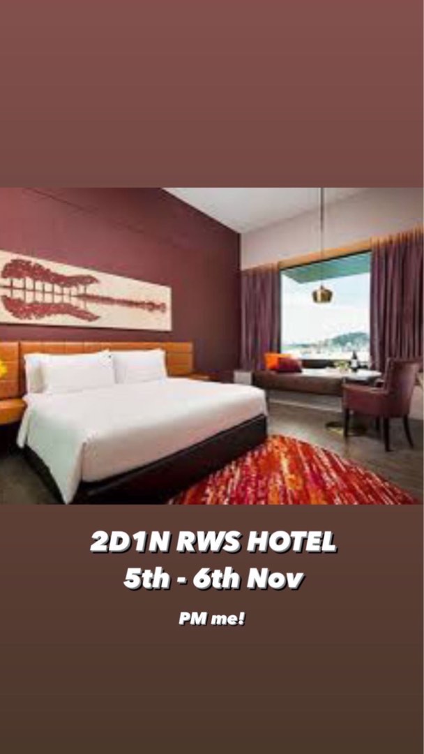 RWS Hotel stay 5-6 Nov 1 Night, Tickets & Vouchers, Local Attractions ...