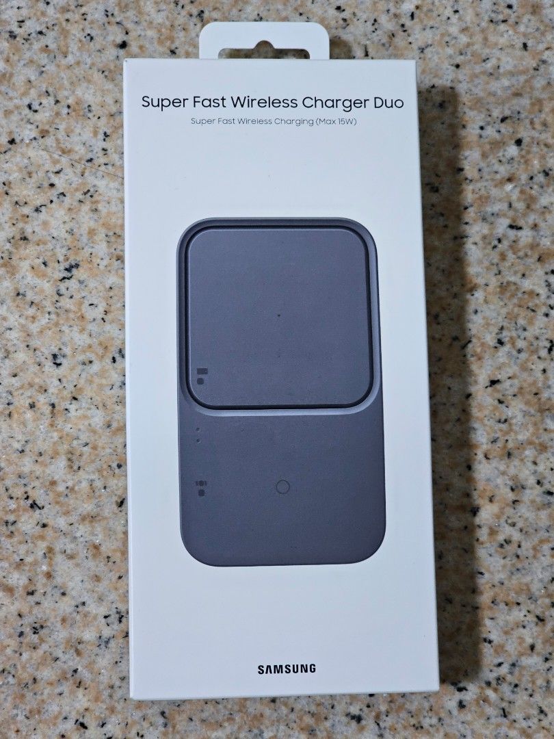 Samsung Super Fast Wireless Charger Duo (Max 15W), Mobile Phones & Gadgets, Mobile & Gadget ...