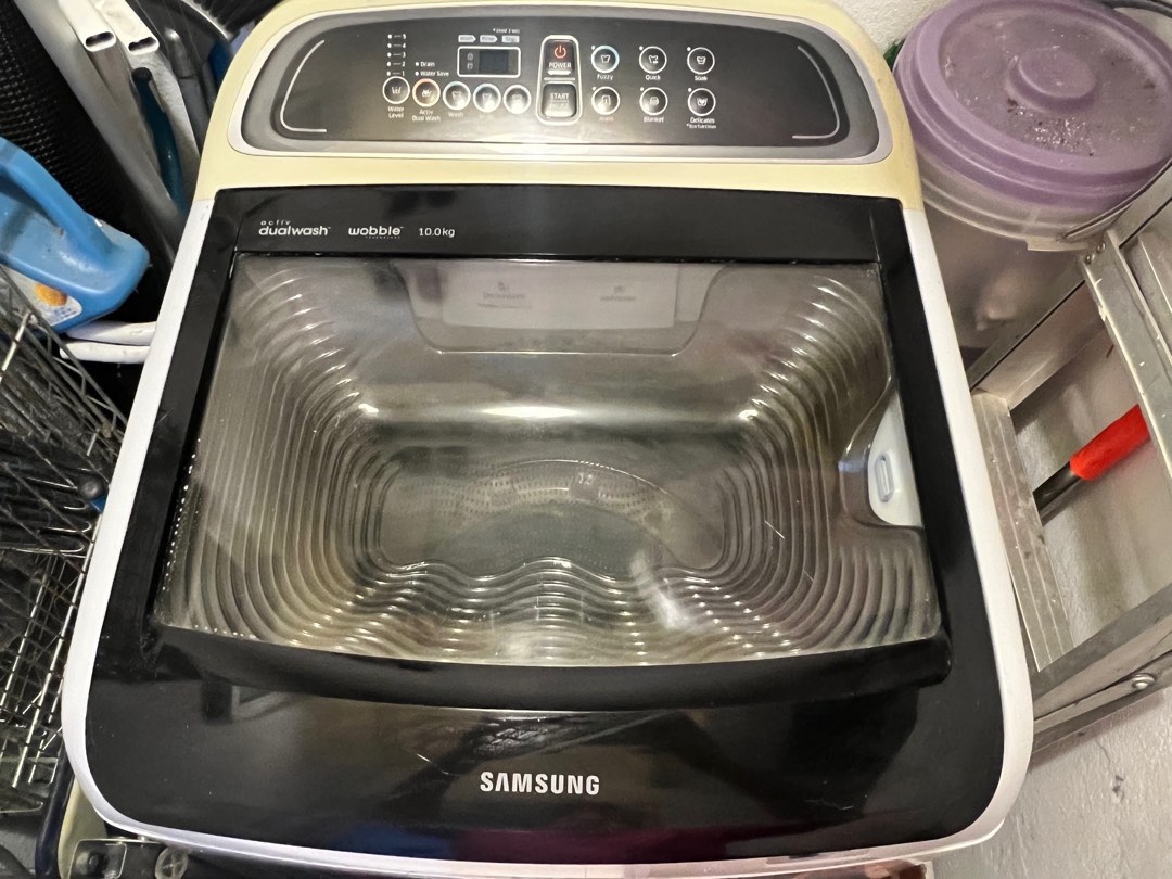 Samsung Top Loader Active Dual Wash 10kg, TV & Home Appliances, Washing ...
