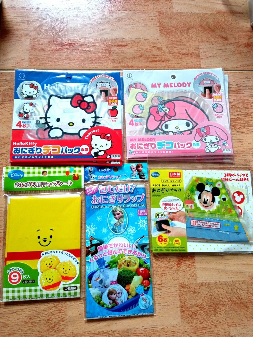 Sanrio Hello Kitty My Melody Disney Cartoon Bento Rice Ball Wrappers ...
