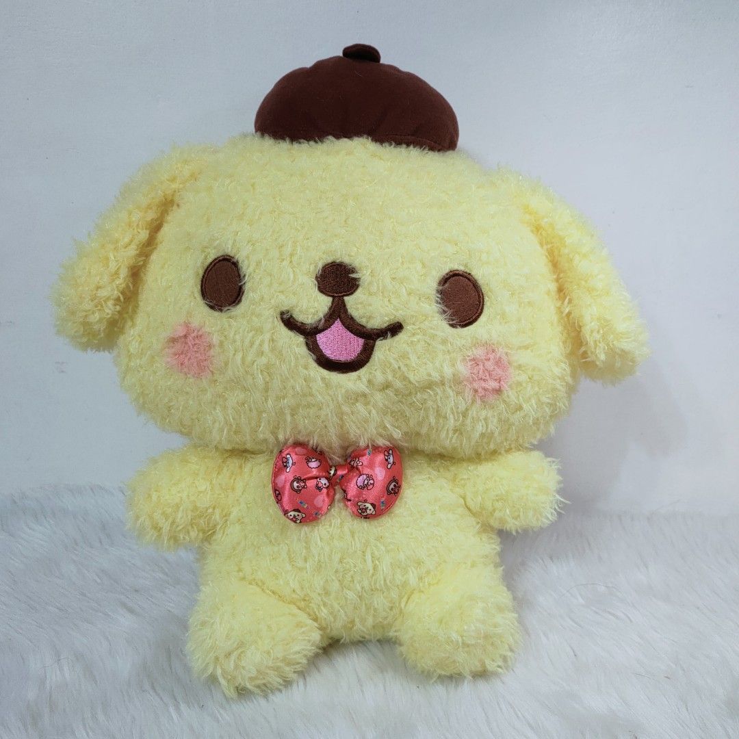 Sanrio Pompompurin Furry Plushie, Hobbies & Toys, Toys & Games on Carousell