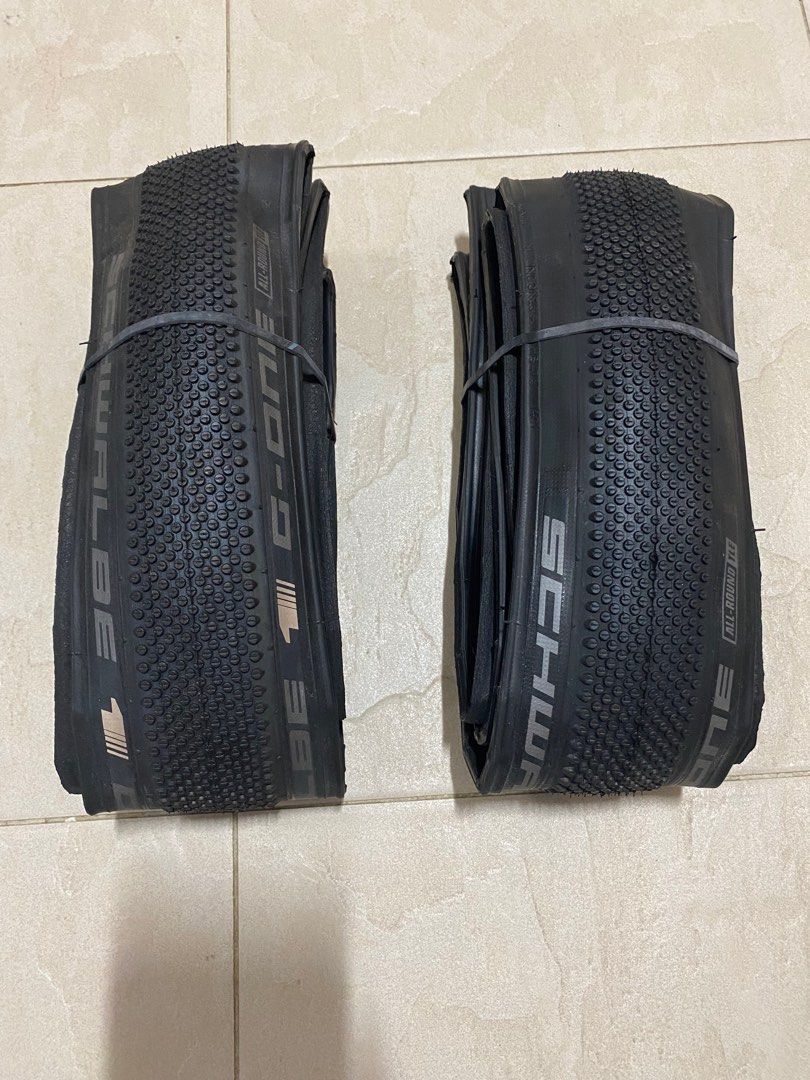 SCHWALBE G-ONE ALLROUND GRAVEL BLACK/ SKIN TIRE - 700X35, Sports ...