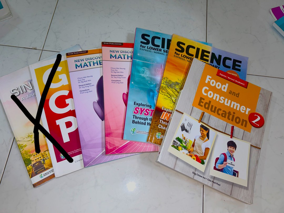 Secondary Two Express Textbooks (Math 2A and 2B, Science 2A and 2B ...