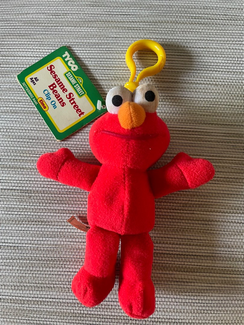 Sesame Street Elmo Vintage Tyco Plush Keychain, Hobbies & Toys, Toys ...