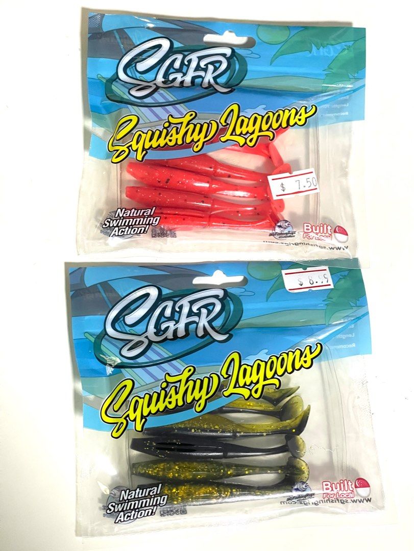 SGFR squishy lagoons rubber lure, Sports Equipment, Fishing on Carousell