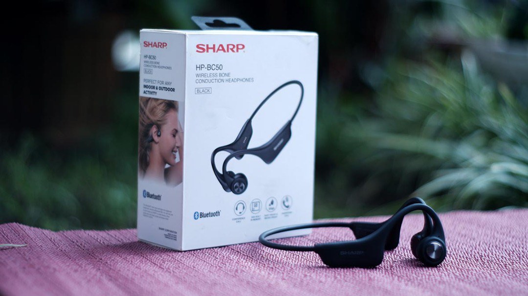 Sharp Wireless Bone Conduction Headphones HP-BC50, Audio, Headphones ...