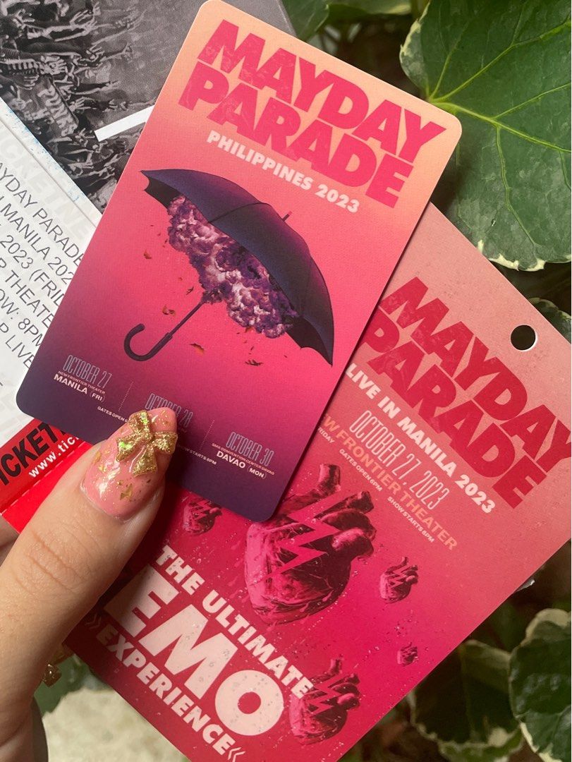 (SIGNED) Mayday Parade Live in Manila 2023 poster, Hobbies & Toys, Memorabilia & Collectibles ...
